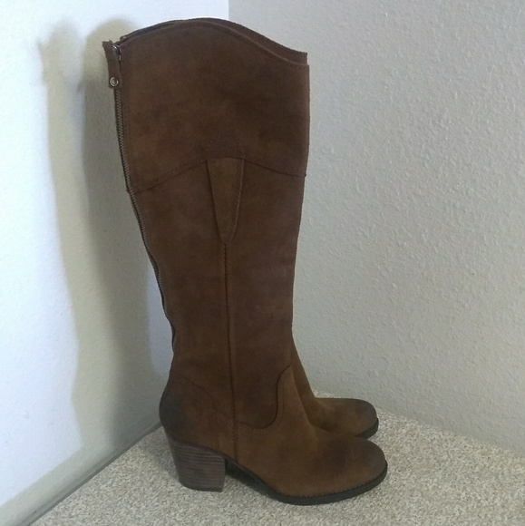 Guess | Shoes | Guess Wgnya Patina Oiled Brown Suede Boots | Poshmark